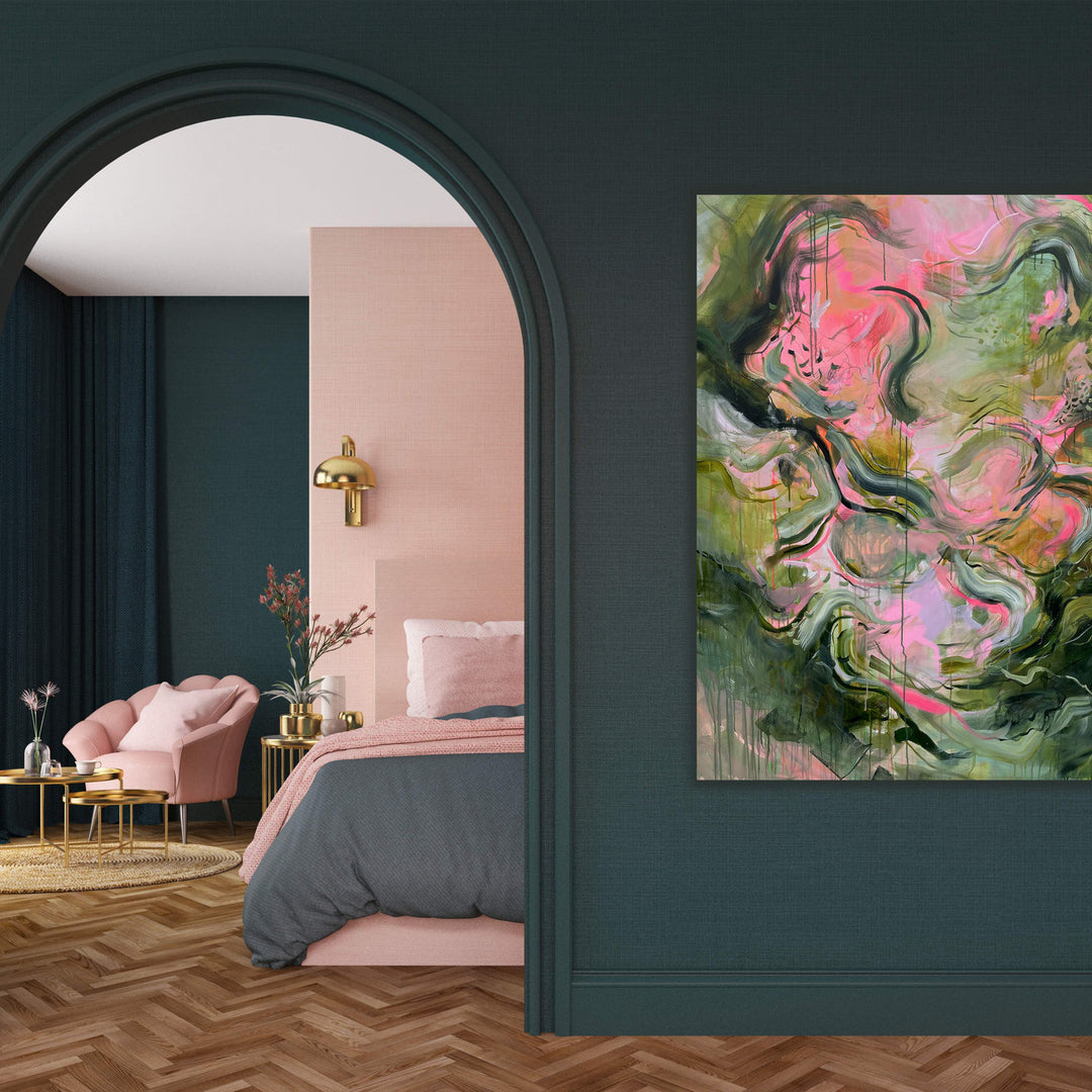 Iridescent Glimmer: Original Abstract Painting | Jessica Slack