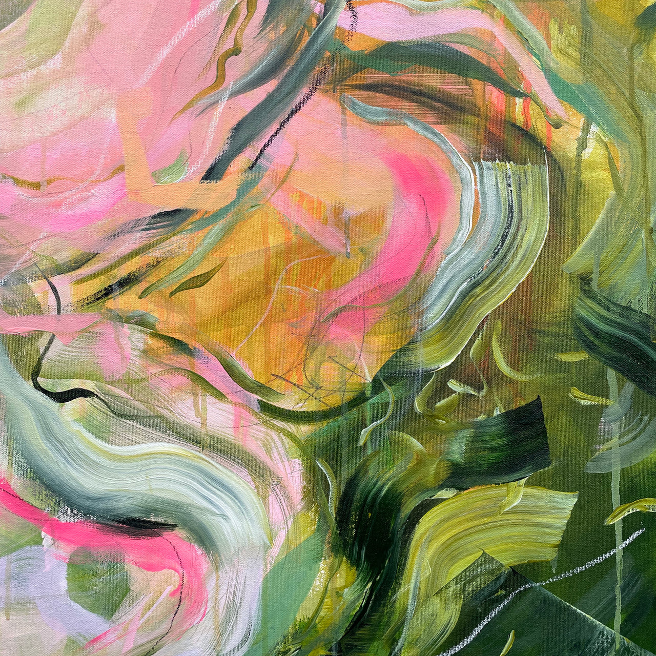 Iridescent Glimmer: Original Abstract Painting | Jessica Slack
