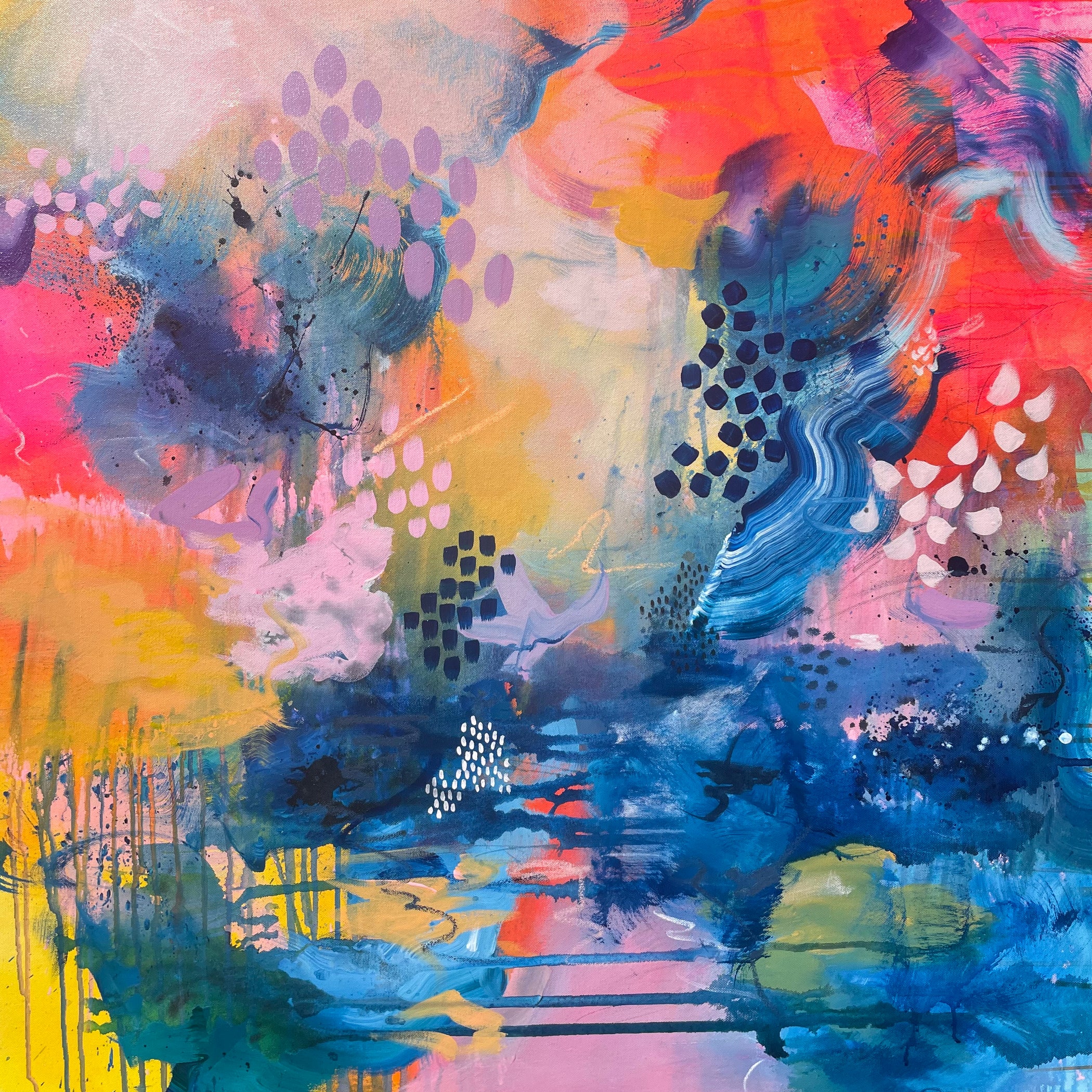 Road To Nowhere: Original Abstract Painting | Jessica Slack