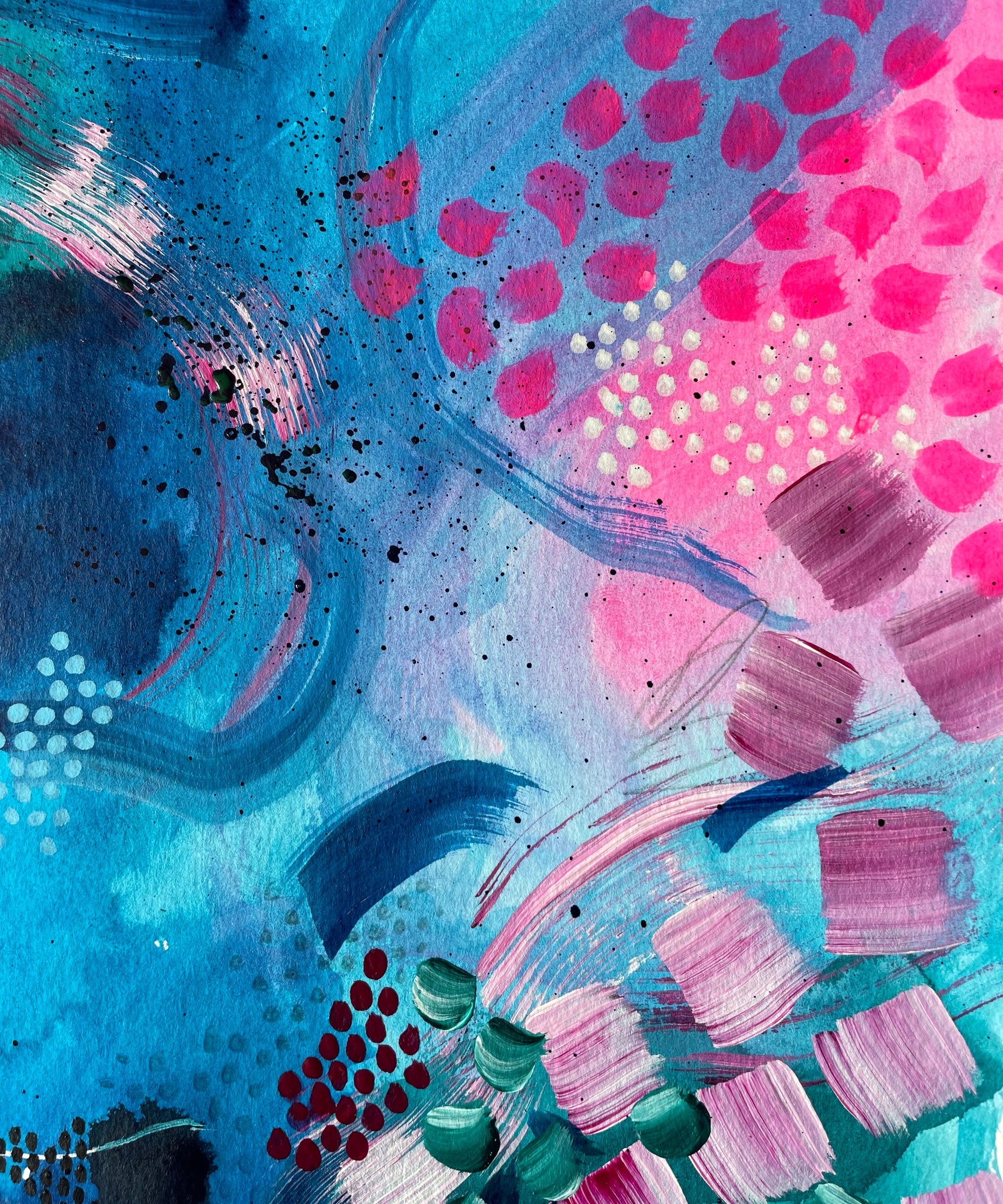 Contemporary Abstract Art Inspired By Colour & Nature | Jessica Slack