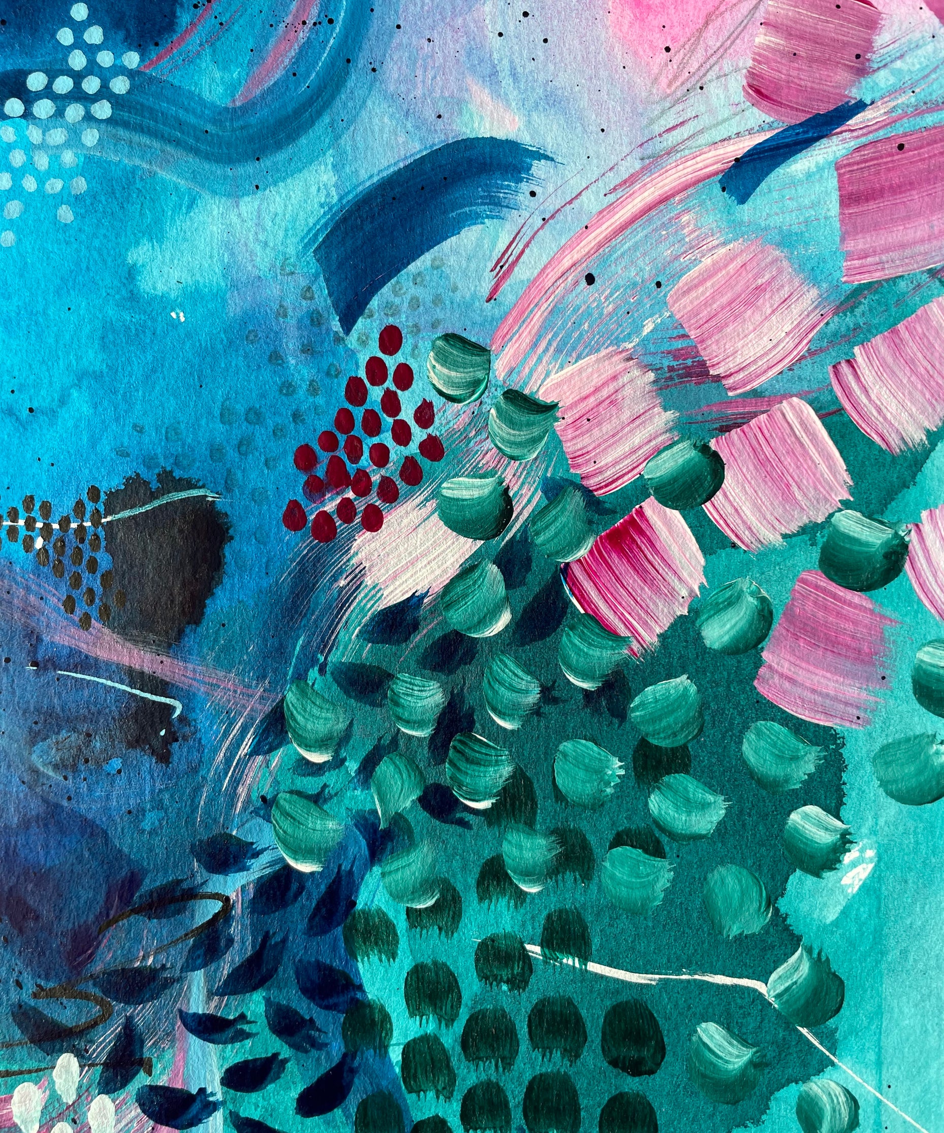 Contemporary Abstract Art Inspired By Colour & Nature | Jessica Slack