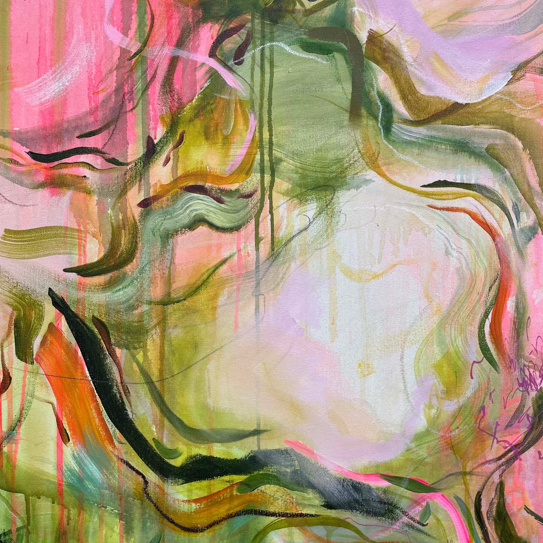 Incandescent Glow: Original Abstract Painting | Jessica Slack