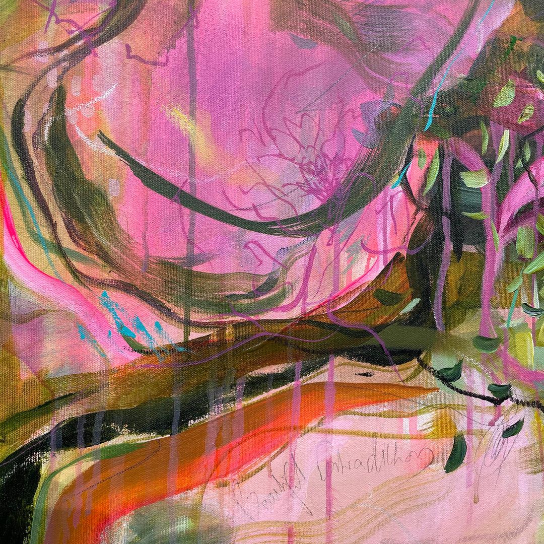 Incandescent Glow: Original Abstract Painting | Jessica Slack