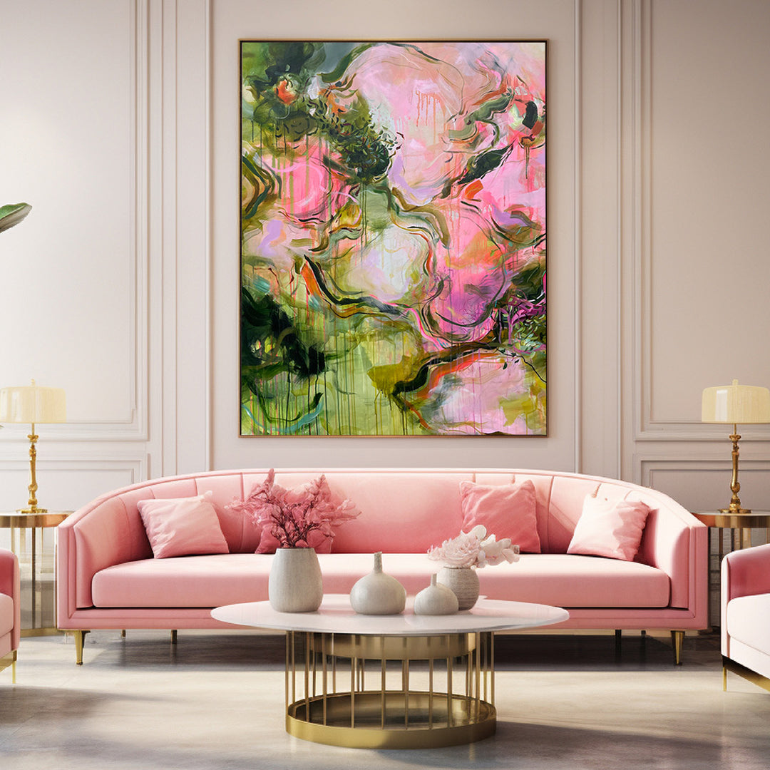 Iridescent Glimmer: Original Abstract Painting | Jessica Slack