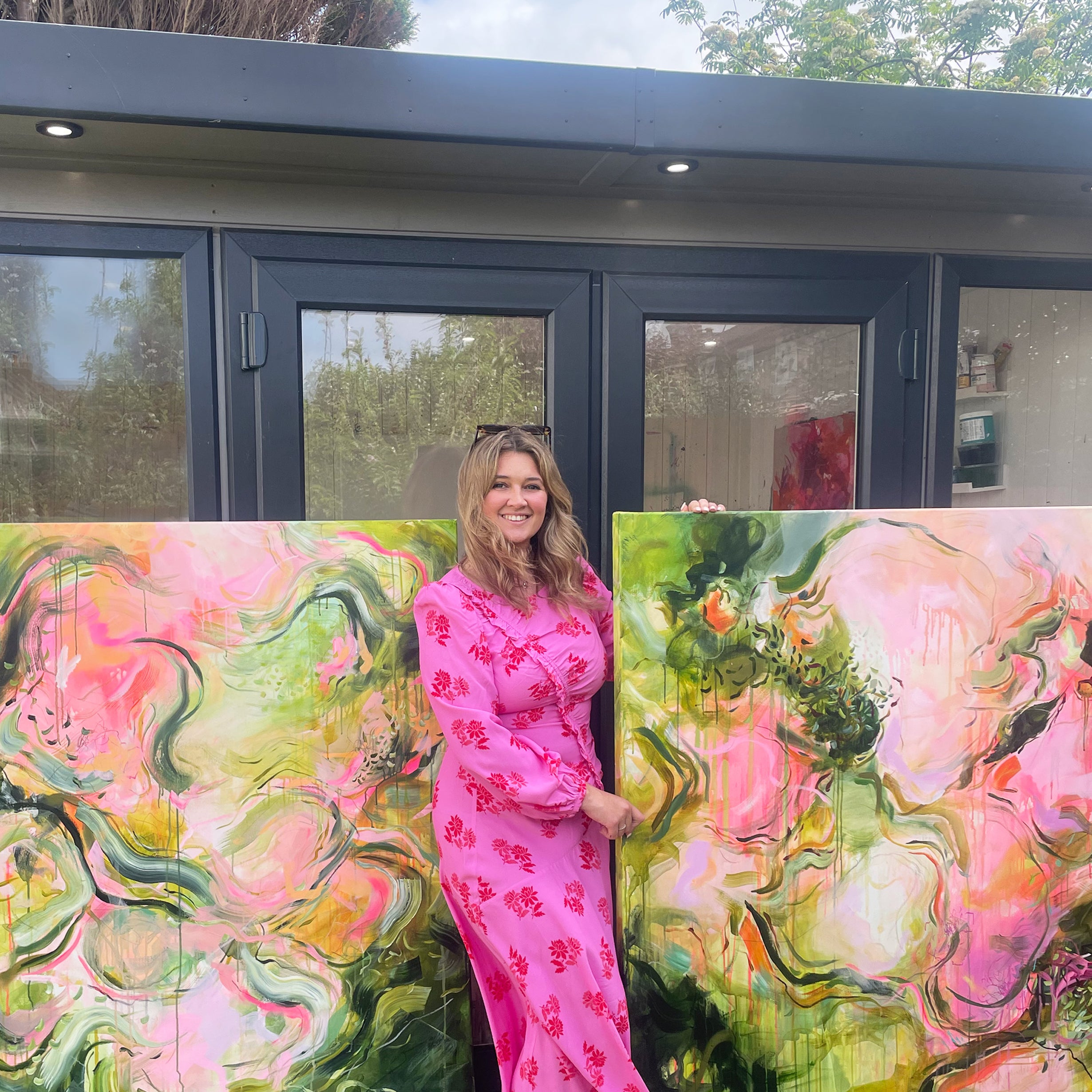 Incandescent Glow: Original Abstract Painting | Jessica Slack