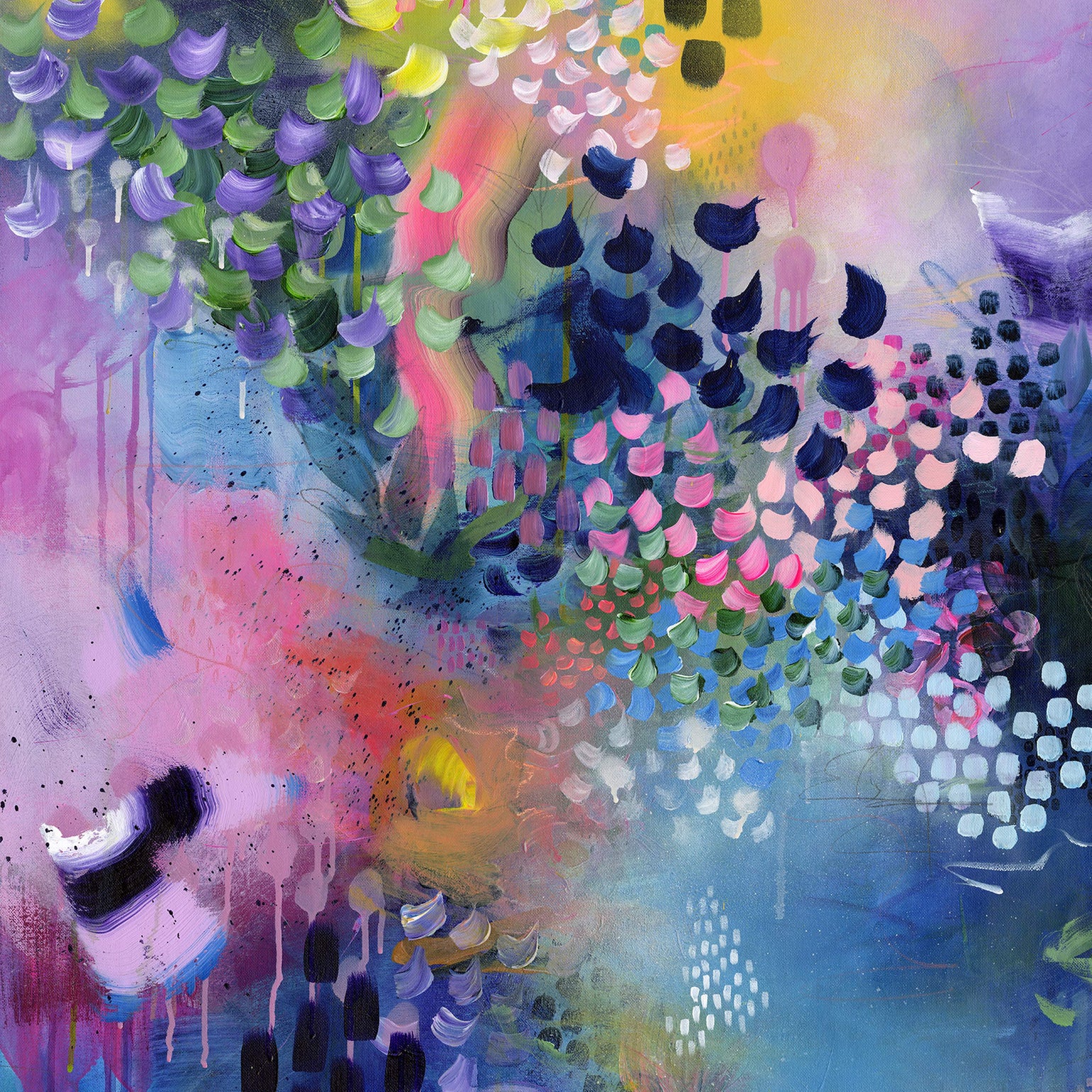 Midnight Wonder: Original Abstract Painting | Jessica Slack