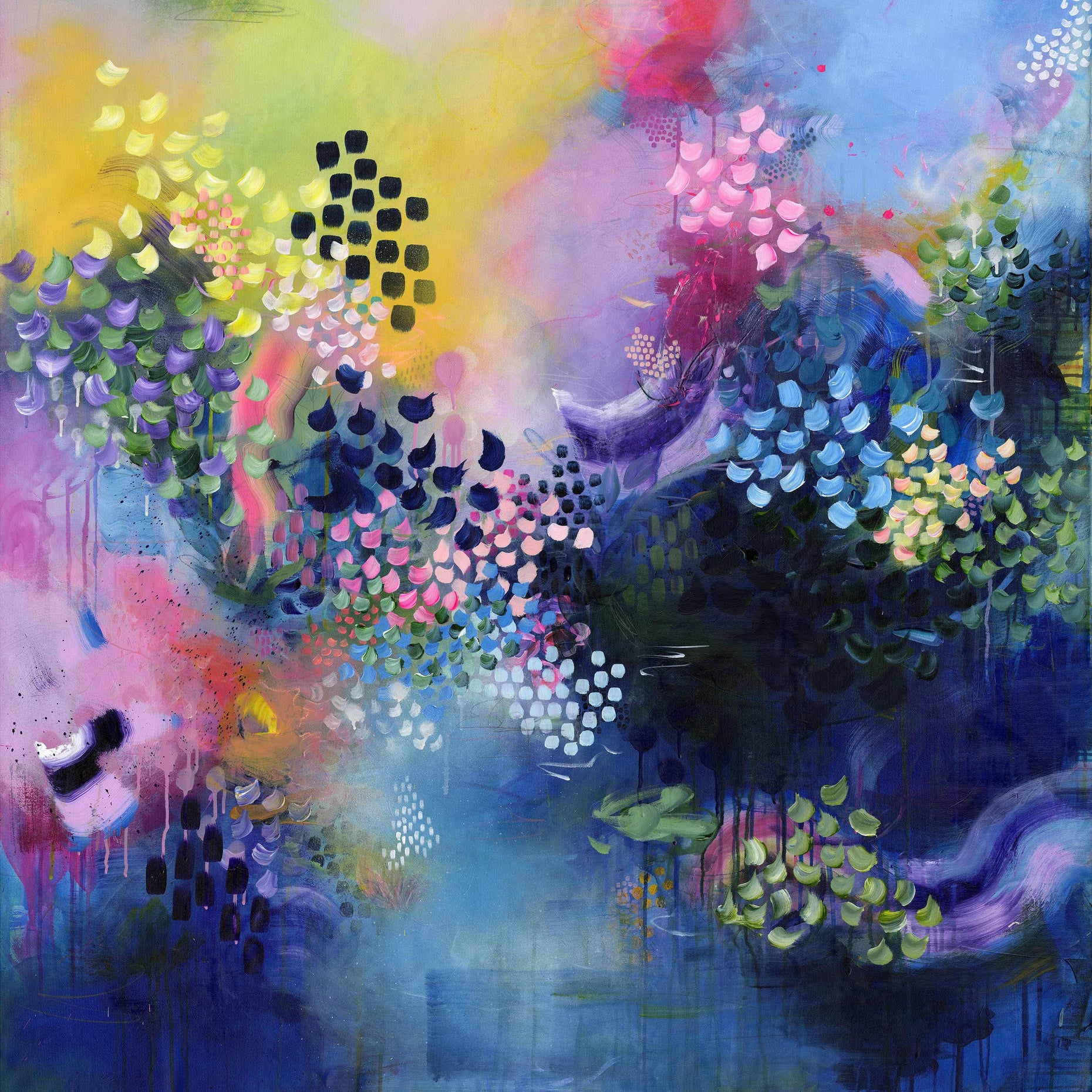 Midnight Wonder: Original Abstract Painting | Jessica Slack