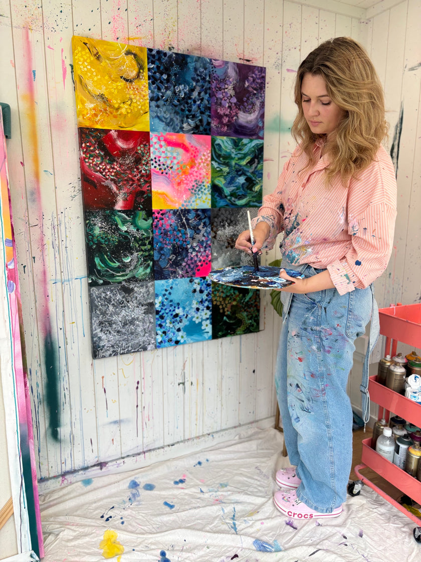 Contemporary Abstract Art Inspired By Colour & Nature | Jessica Slack